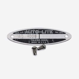 Late Autolite Distributer Data Plate